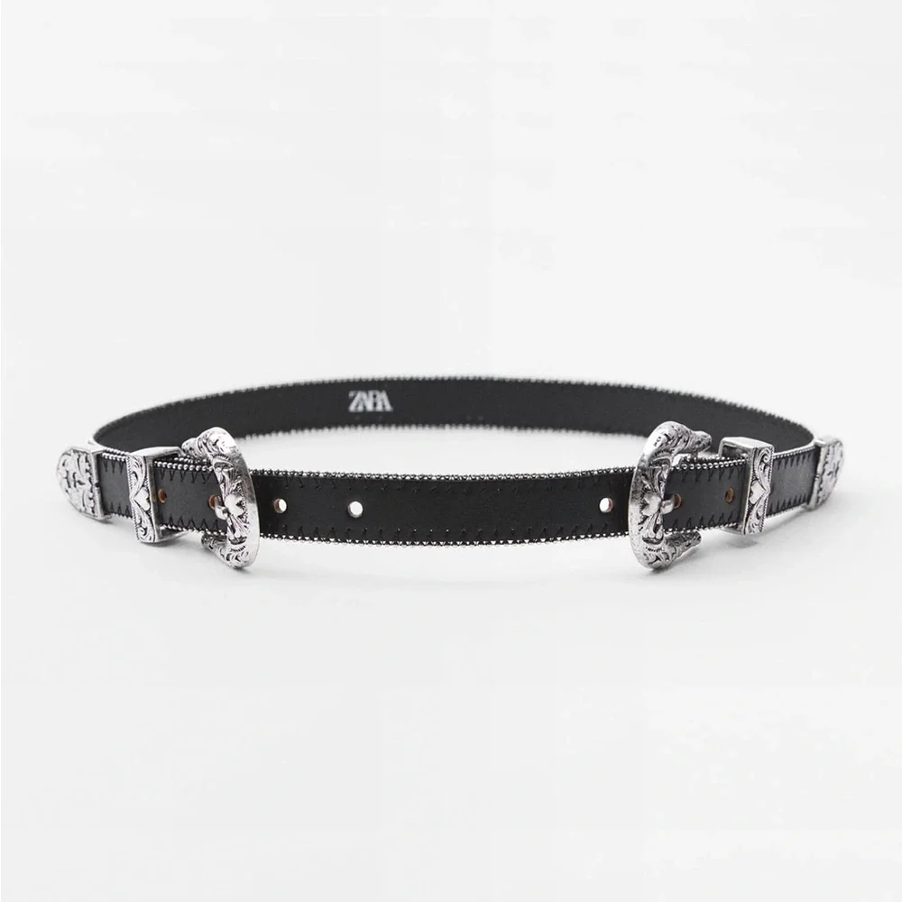 Zara | Accessories | Zara Limited Edition Pure Leather Wd Studded ...
